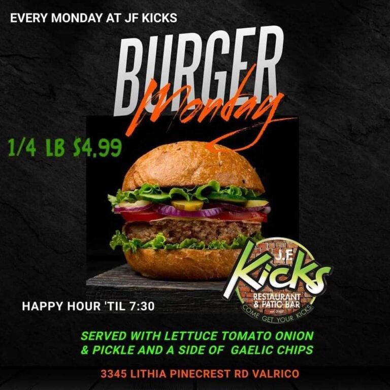 Events for August 2025 – JF Kicks Restaurant